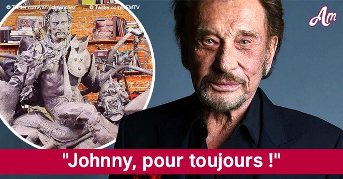 Une statue gigantesque de Johnny Hallyday sera placée à Paris (Photo)