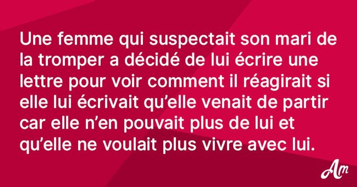 Une Femme Décide Dépier Son Mari Pour Le Surprendre En Train De La Tromper