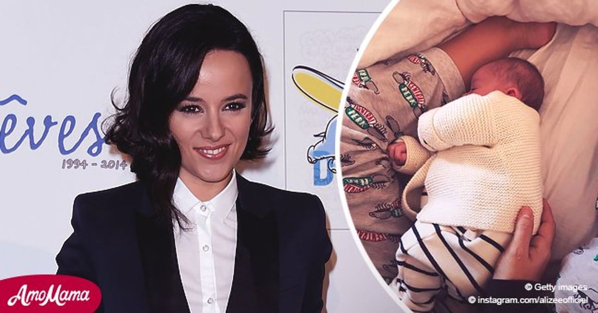 Alizée partage pour la première fois une photo complète de son nouveau-né
