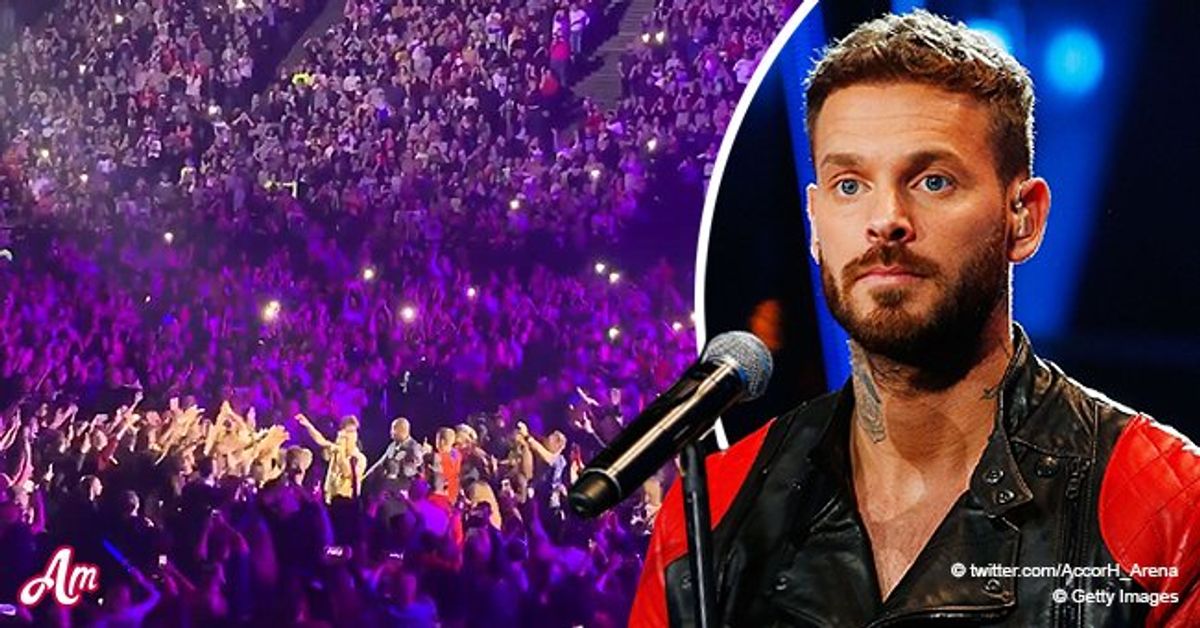 Matt Pokora fait le show pour son public pendant un problème technique ...