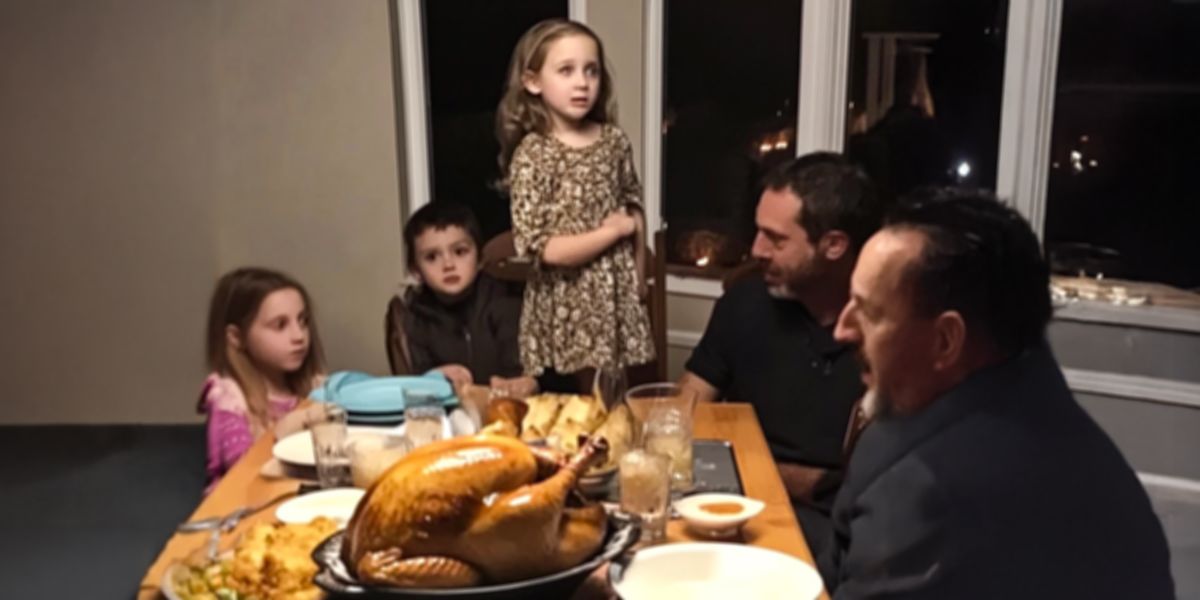 Lors du dîner de Thanksgiving, ma fille s'est levée et a crié : "Et où ...