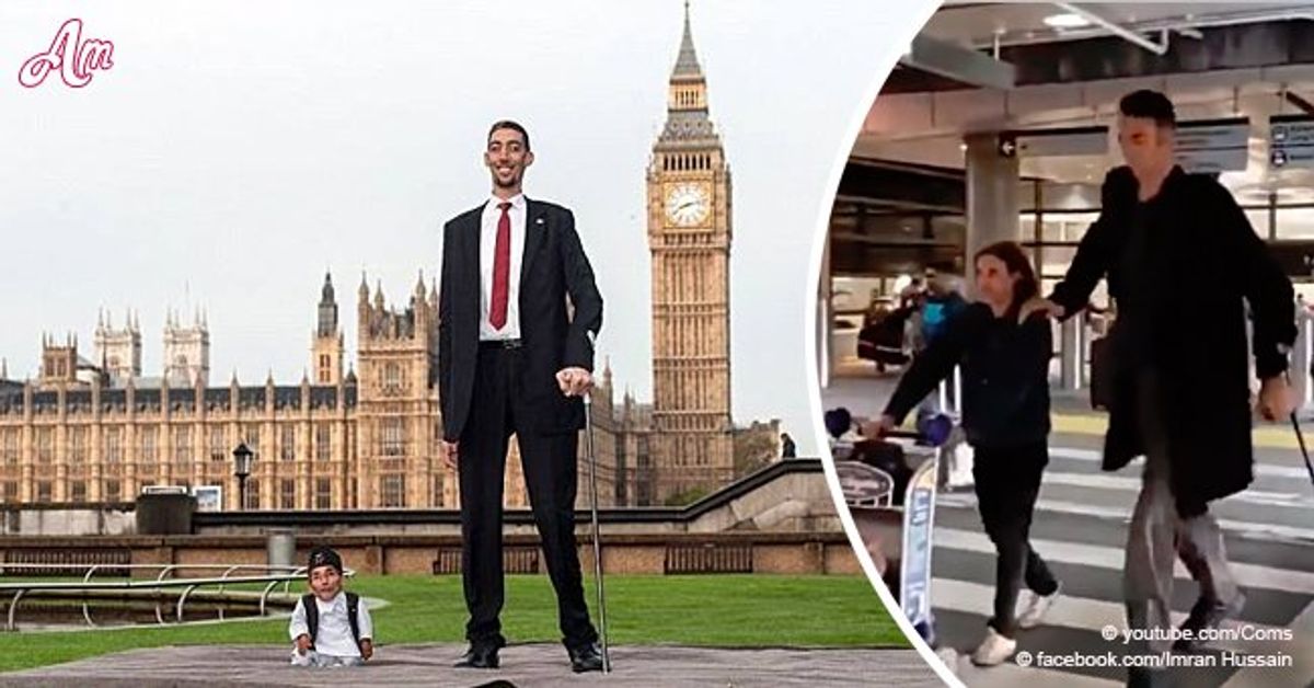 Le plus grand homme du monde apparaît à l'aéroport et attire l ...