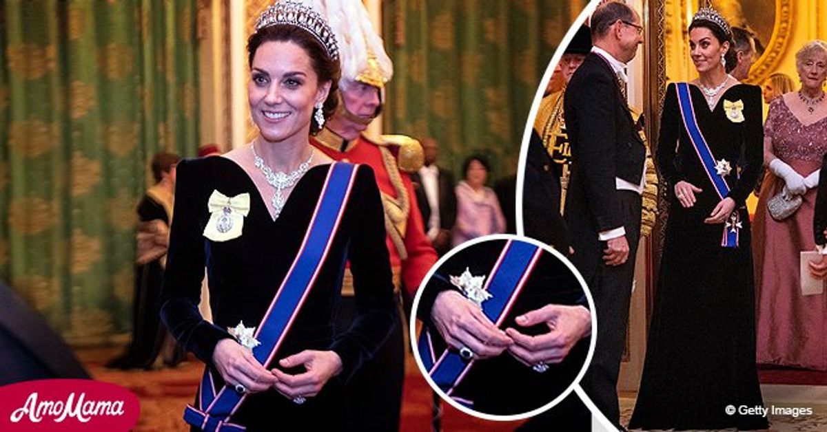 Kate Middleton arbore une bague en diamants lors d’une réception ...