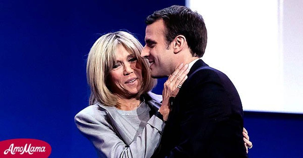Emmanuel Macron tactile avec Brigitte : le Président ne cache pas ses ...