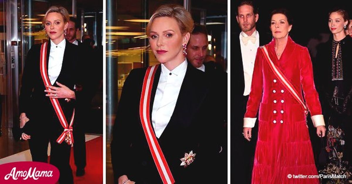 Charlène de Monaco en smoking noir : le look de la princesse étonne le ...