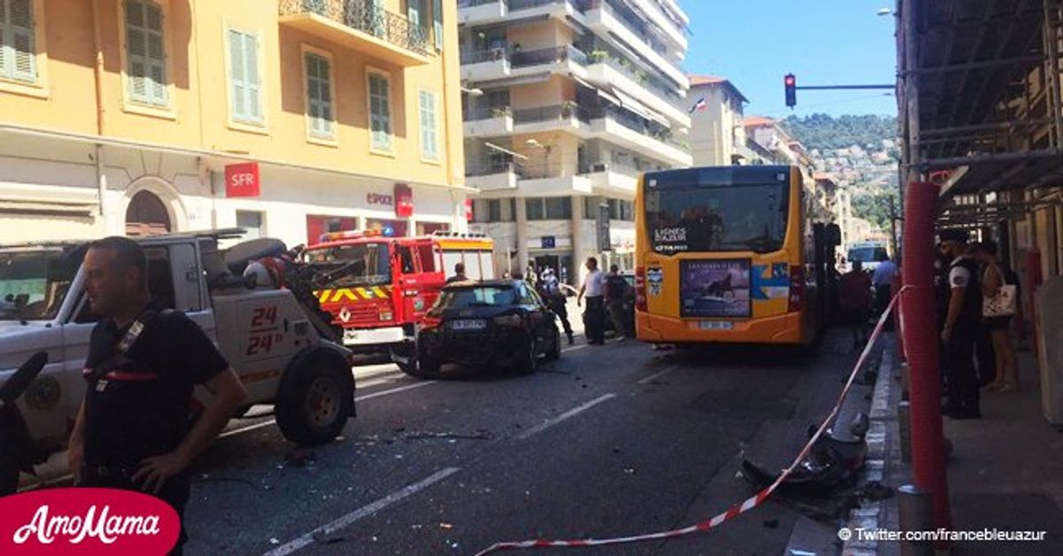 Terrible accident à Nice: Un bus et plus de dix voitures impliquées ...