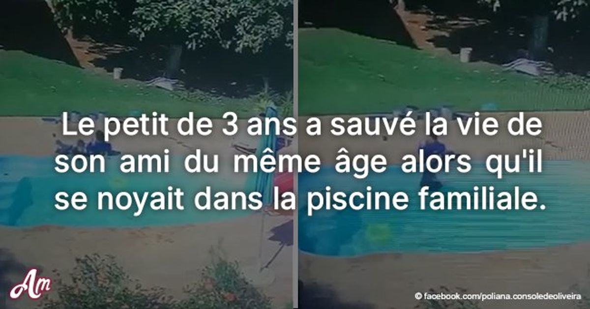 Un garçon de 3 ans sauve son ami du même âge de la noyade dans une piscine